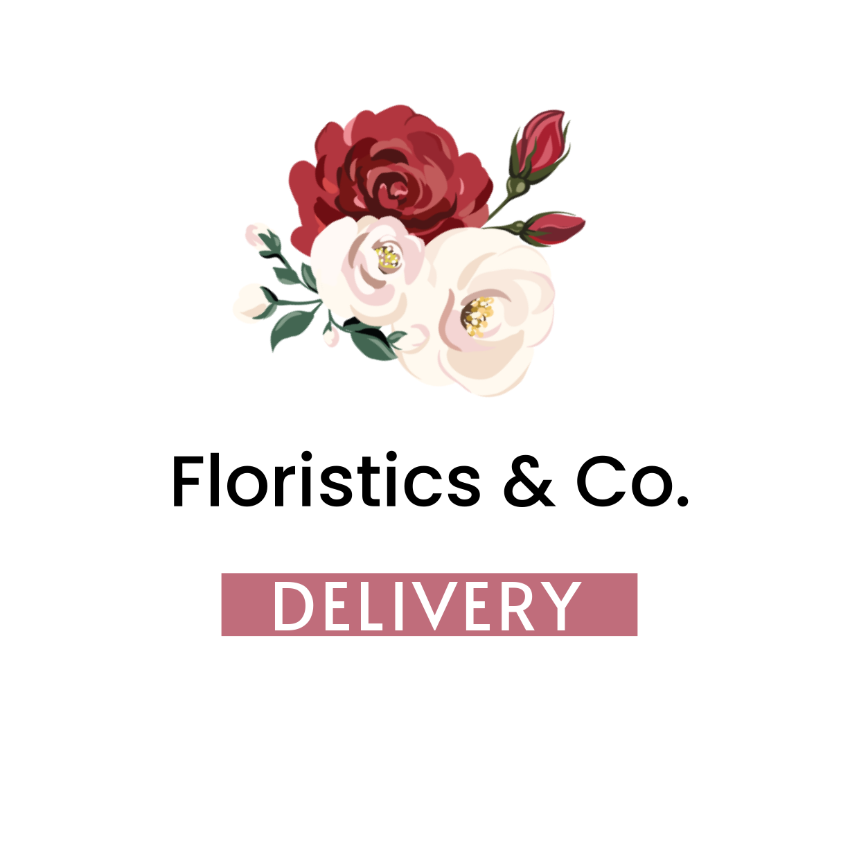 Flower Shop Reading Floristics & Co. Delivery Sign Template | Square Signs