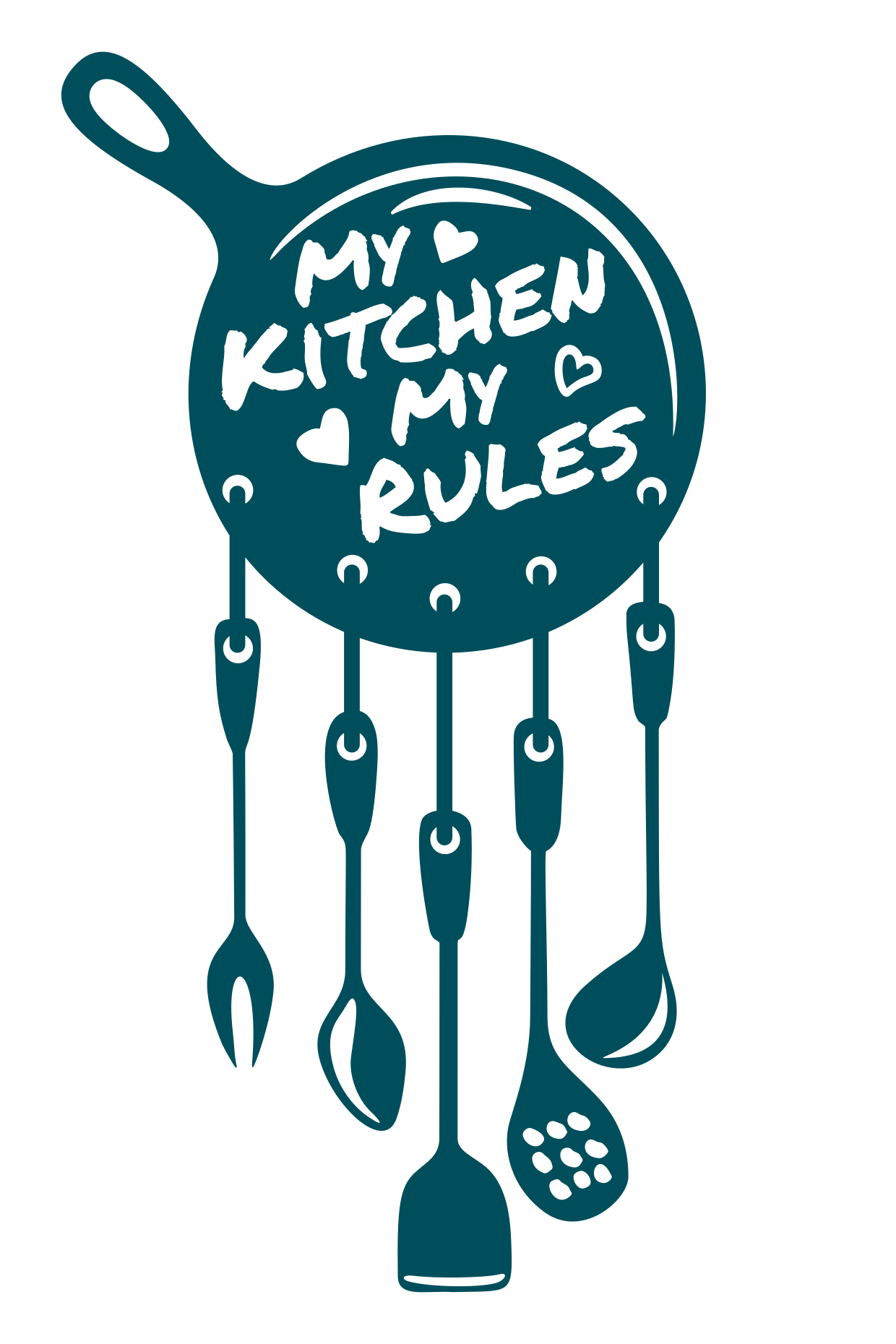Cooking Utensils With a Quote Kitchen Sign Template | Square Signs