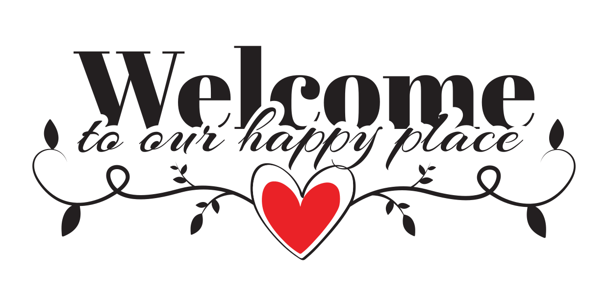 Heart With Vines Welcome Sign Template | Square Signs